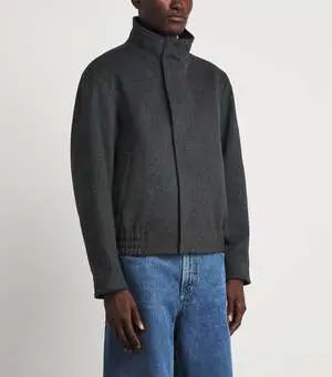 LARDINI Virgin Wool High Neck Jacket