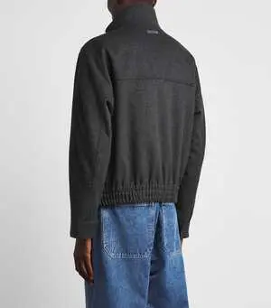 LARDINI Virgin Wool High Neck Jacket