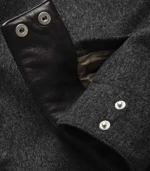 LARDINI Virgin Wool High Neck Jacket