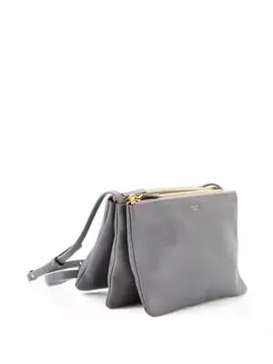 Celine Trio Leather Small Crossbody Bag - Grey