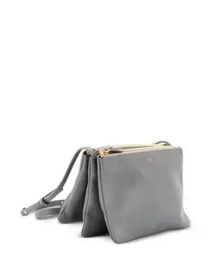 Celine Trio Leather Small Crossbody Bag - Grey