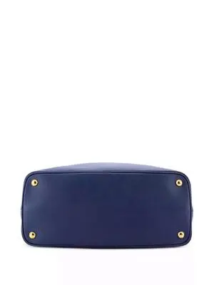 Prada Saffiano Leather Tote Bag - Blue