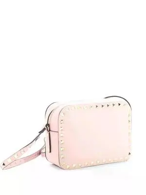 Valentino Garavani Rockstud Camera Leather Crossbody Bag - Neutrals
