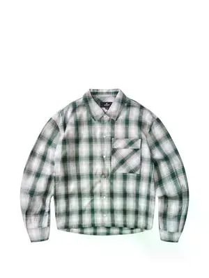 REPRESENT Check-print T Shirt - Green