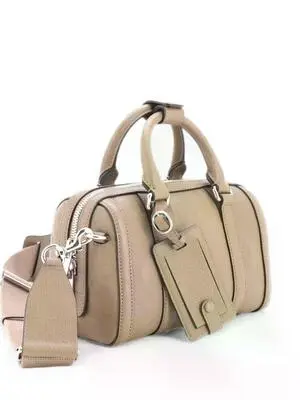 Gucci Duffle Bag Jumbo Gg Embossed Leather Mini Travel Bag - Brown