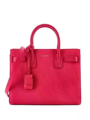 Saint Laurent Sac De Jour Bag Leather Baby Tote Bag - Pink