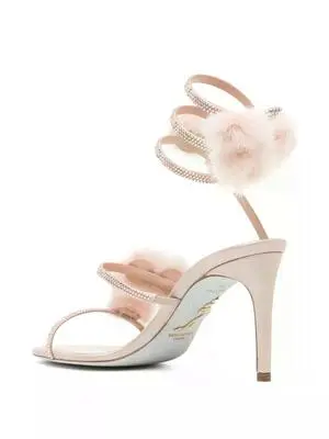 Rene Caovilla Rosalia Pompom-detail Sandals