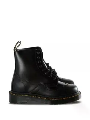 Dr. Martens 1460 Pascal Ri Wingtip-panel Lace-up Boots - Black
