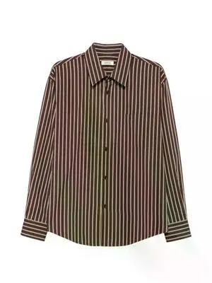 Sandro Striped Long-sleeve Shirt - Brown