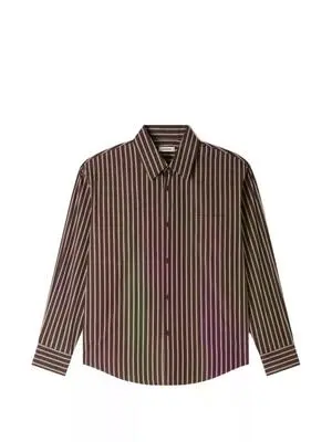 Sandro Striped Long-sleeve Shirt - Brown