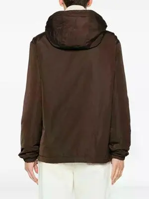 Sandro Logo-detail Zip-front Jacket - Brown