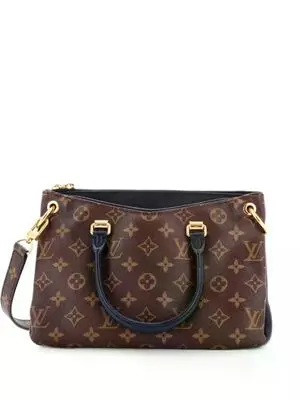 LOUIS VUITTON Pallas Tote Monogram Canvas With Leather Bb Shoulder Bag - Black