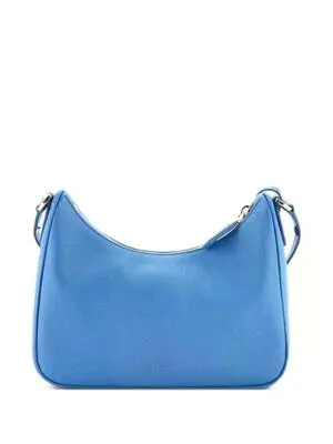 Prada Re-edition Hobo Saffiano Leather Mini Shoulder Bag - Blue