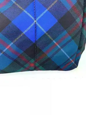 Prada 2010s Canapa Check-print Tote Bag
