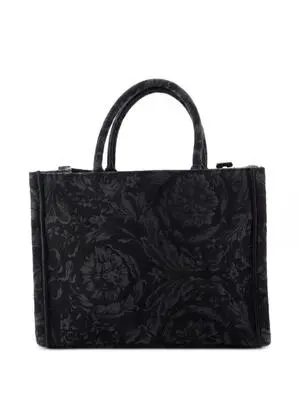 Versace Athena Convertible Barocco Jacquard Small Tote Bag