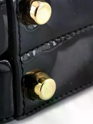 Gucci Sylvie 1969 Top Handle Bag Patent Mini Satchel