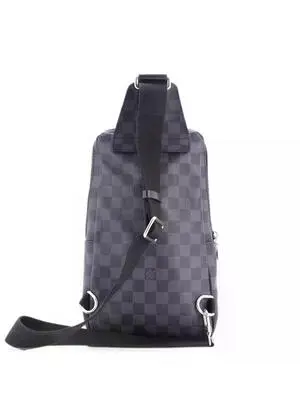 LOUIS VUITTON Avenue Sling Bag Damier Graphite Crossbody Bag - Black