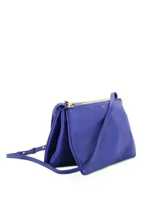 Celine Trio Leather Small Crossbody Bag - Blue