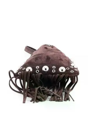 Valentino Garavani Nellcote Shoulder Bag Studded Leather Small Crossbody Bag - Brown
