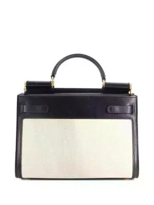 Dolce & Gabbana Sicily 62 Leather Medium Satchel Bag