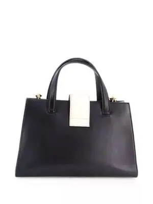 Gucci Bamboo Buckle Tote Leather Small Satchel