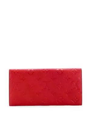 LOUIS VUITTON Curieuse Wallet Monogram Empreinte Leather Small Wallets - Red