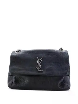 Saint Laurent Sunset Leather Medium Shoulder Bag - Black
