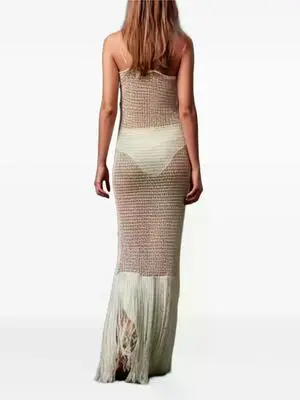 BLESS Takara Fringed Maxi Dress