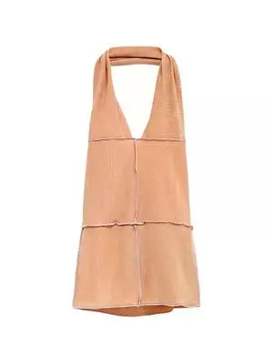 BASERANGE Ribbed-knit Halterneck Top