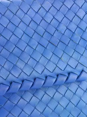 Bottega Veneta Olimpia Intrecciato Nappa Medium Crossbody Bag - Blue