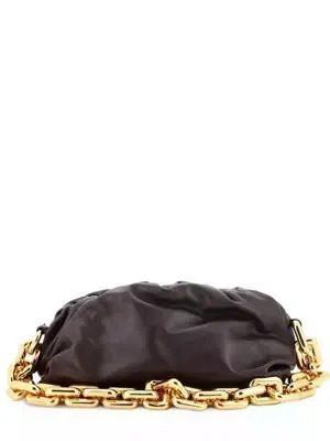 Bottega Veneta The Chain Pouch Leather Teen Shoulder Bag - Brown