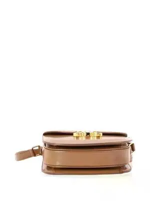 Celine Besace Triomphe Shoulder Bag Leather Medium Crossbody Bag - Brown
