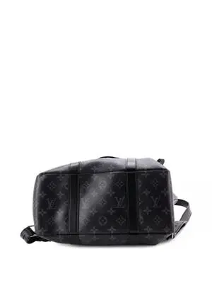 LOUIS VUITTON Monogram Eclipse Canvas Tote Backpack - Black