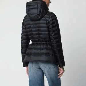 Moncler Down Jacket Raies In Nylon - Black