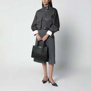 Prada Leather Tote Bag - Black