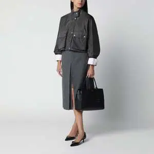 Prada Re-nylon Washed Cropped Jacket