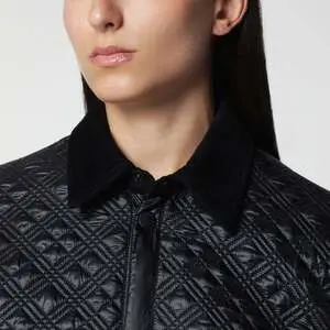 Moncler Padded Overshirt With Corduroy Collar
