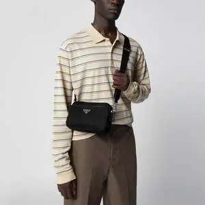 Prada Re-nylon And Saffiano Leather Crossbody Bag