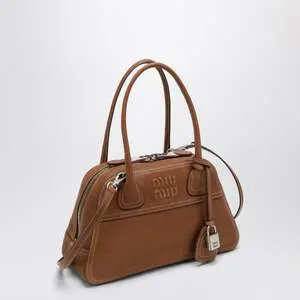 Miu Miu Caramel Vivant Small Nappa Leather Bag