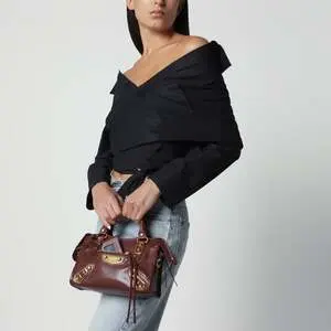 Balenciaga Burgundy Le City Uptown Mini Bag - Red