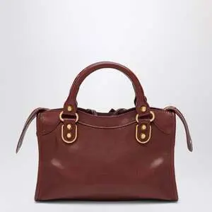 Balenciaga Burgundy Le City Uptown Mini Bag - Red