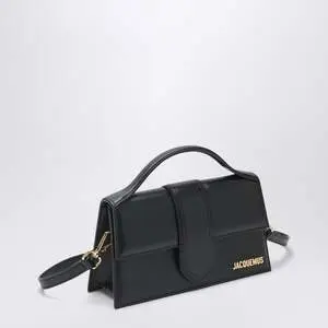 Jacquemus Le Grand Bambino Bag In Leather - Black