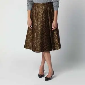 Prada Military Floral Skirt