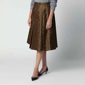 Prada Military Floral Skirt