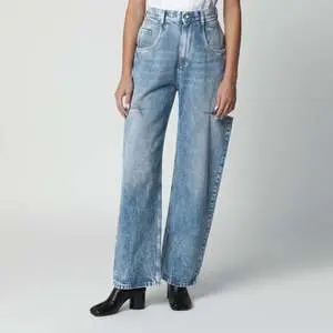 MAISON MARGIELA Loose Jeans With Drawstrings - Blue