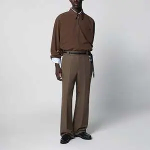 Prada Blouson In Tobacco Technical Fabric