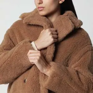 Max Mara Camel-coloured Teddy Bear Icon Coat