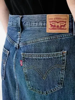 LEVI'S Front-slit Denim Maxi Skirt