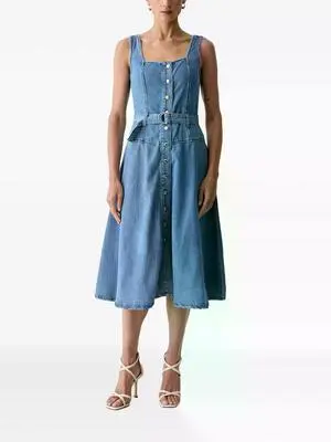 MORGAN Button-front Midi Dress