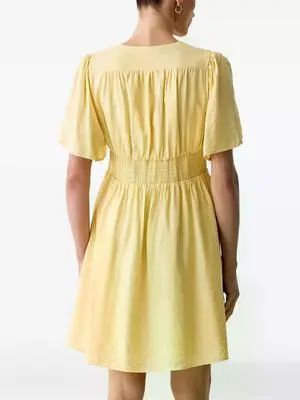 MORGAN Shirred-waist Mini Dress